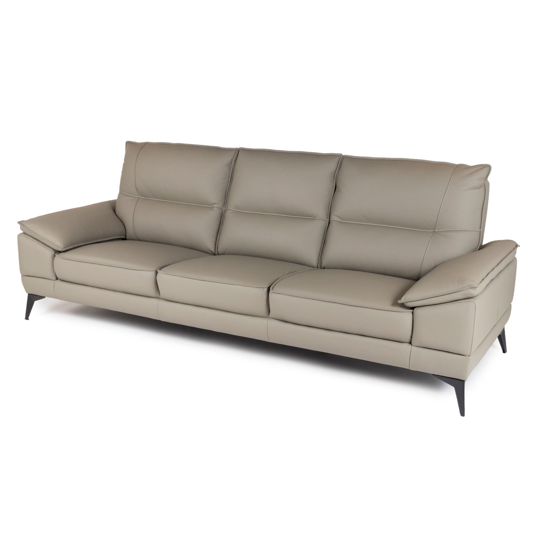 Dorian | Leather Sofa Taupe – Mobler Online
